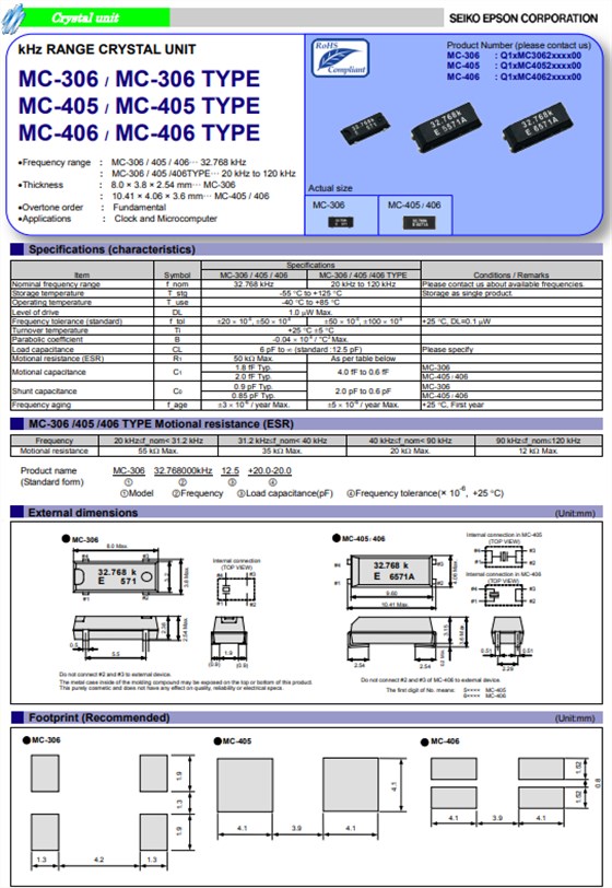 Q13MC3061000200晶体,MC-306晶振,贴片晶振